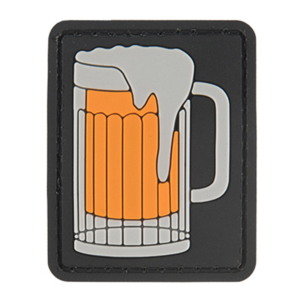 G-FORCE BIG BEER MUG Hook & Loop Tactical PVC Morale Patch | AirsoftNMore.com