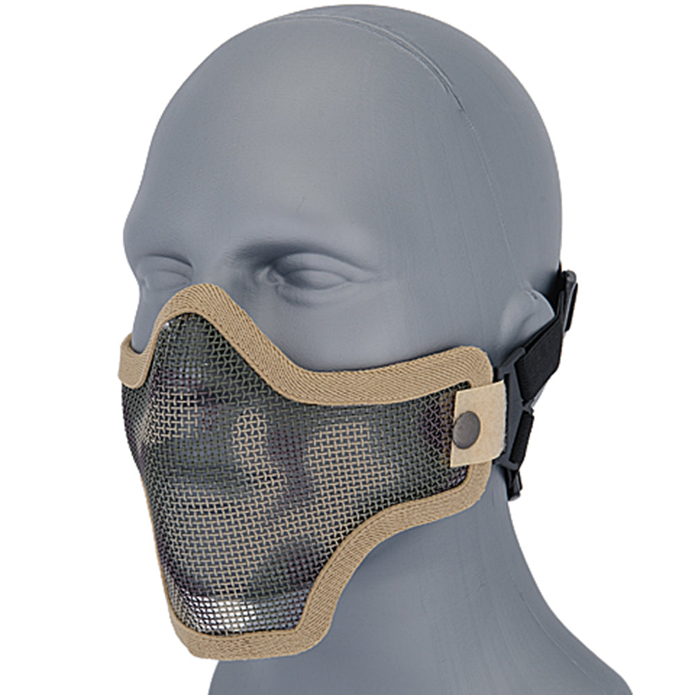 Lancer Tactical Airsoft Lower Face Steel Mesh Half Mask | AirsoftNMore.com