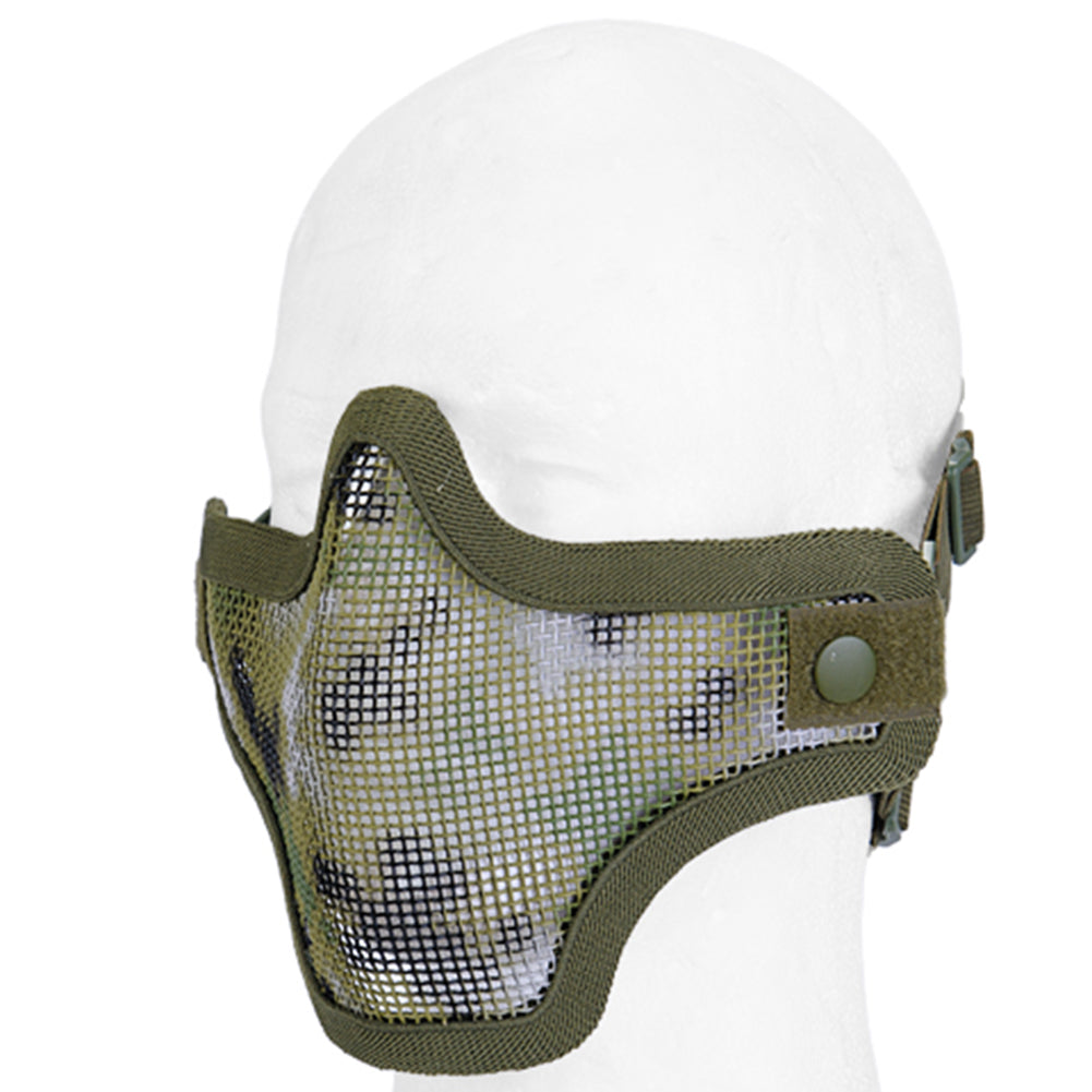 Lancer Tactical Airsoft Lower Face Steel Mesh Half Mask | AirsoftNMore.com