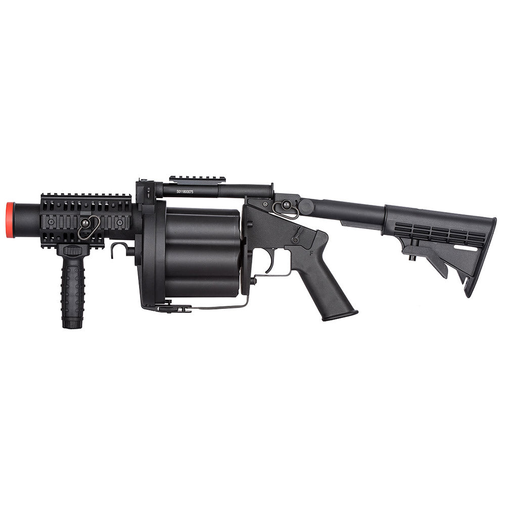 ICS MGL Multi-Shot Revolving 40mm Airsoft Grenade Launcher ...