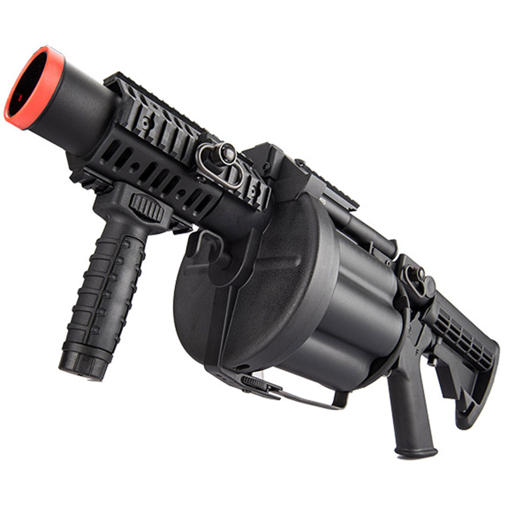 ICS MGL Multi-Shot Revolving 40mm Airsoft Grenade Launcher ...