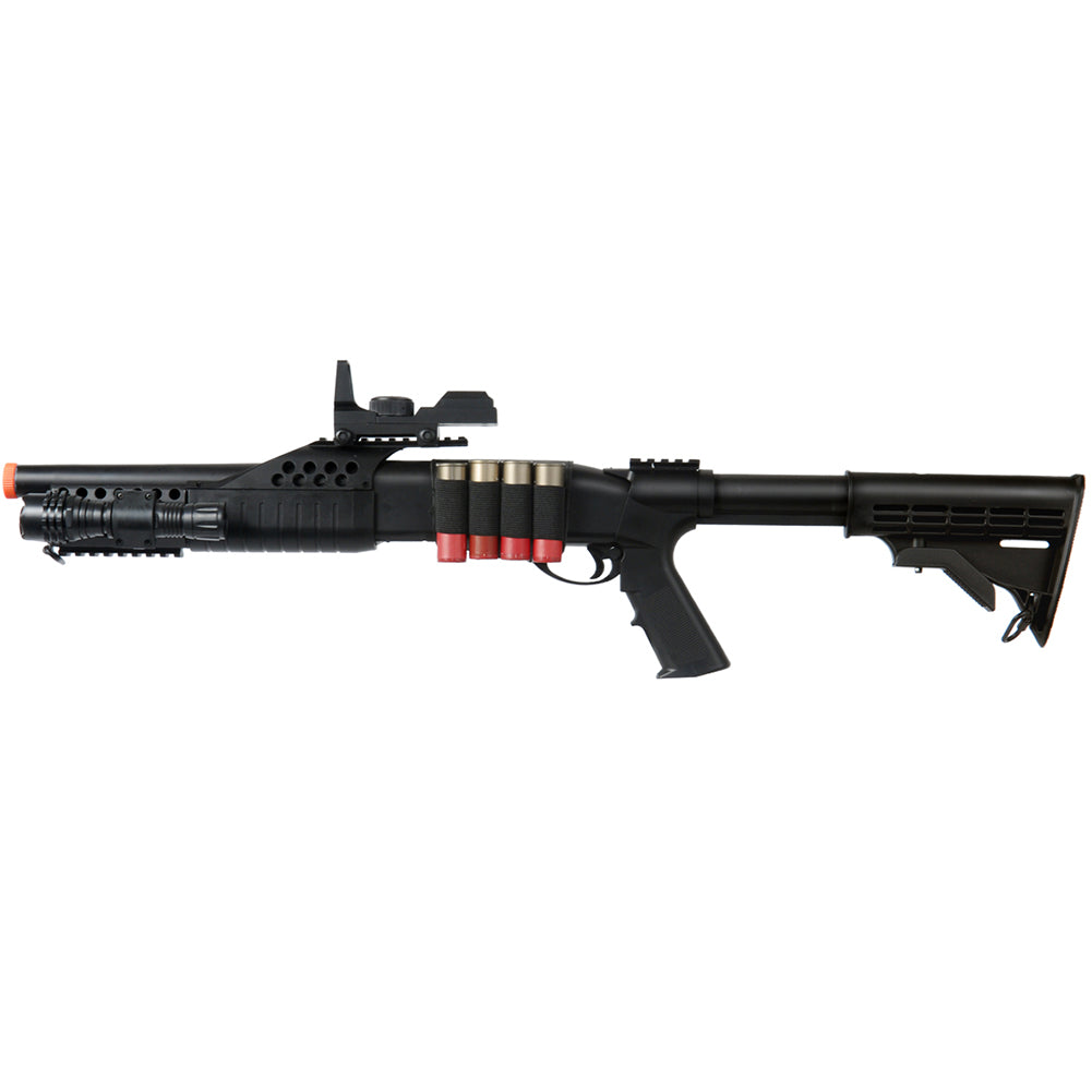 Gold Arrows M180 Pump Action Single Shot Tactical Airsoft Shotgun ...