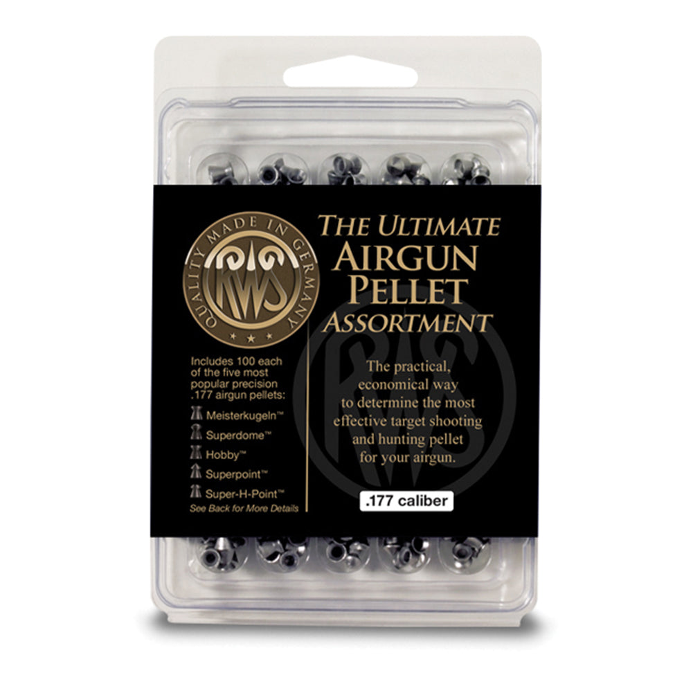 RWS 500rd .177 Cal Target Shooting Airgun Pellets Sample Pack ...