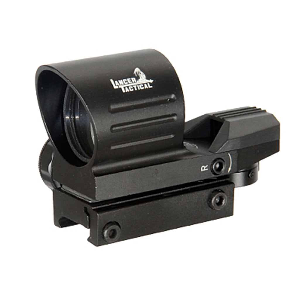 Lancer Tactical 4 Reticle Red / Green Dot Reflex Sight for Airsoft Guns ...