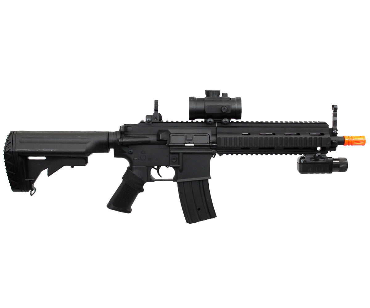 Double Eagle MK416 RIS Airsoft Gun Assault Rifle Plastic Gearbox AEG ...