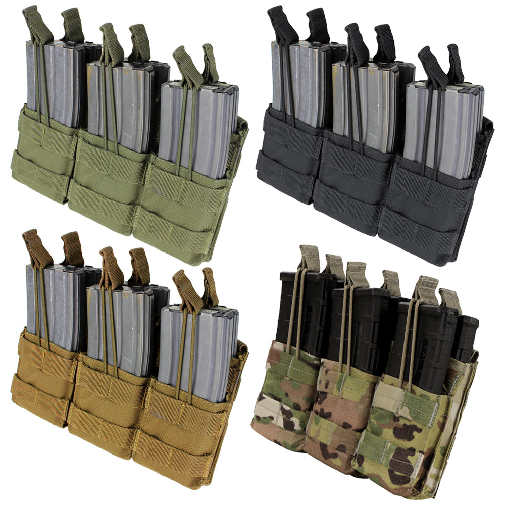 Condor Open Top Triple Stacker M4 Magazine MOLLE Pouch | AirsoftNMore.com
