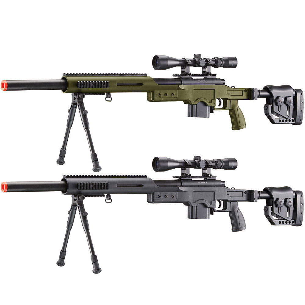 WELL MB4410 M24 Tactical Bolt Action Airsoft Sniper Rifle ...