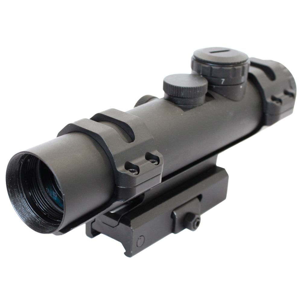 NcSTAR XRS 4x32 Blue Illuminated Rifle Scope - Mil-Dot Reticle ...