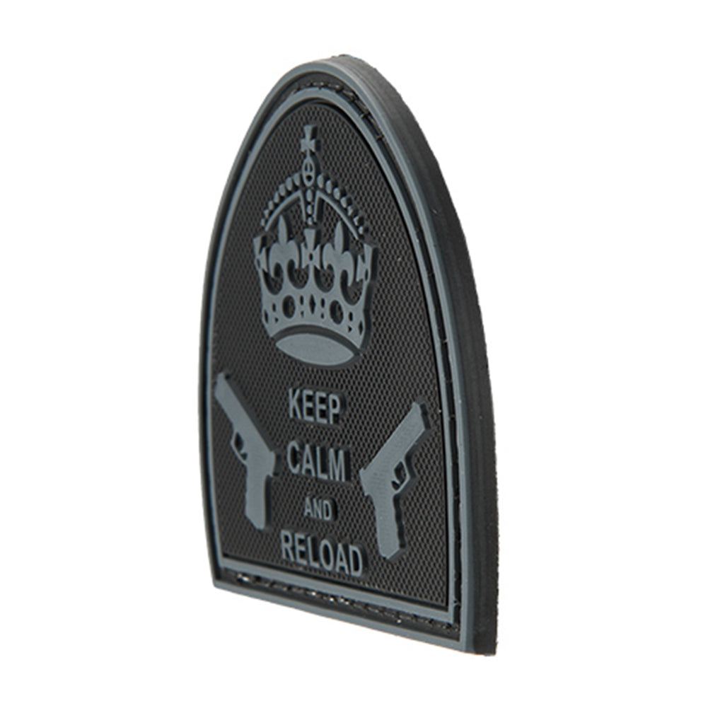 G-FORCE Keep Calm Reload Tactical Hook & Loop PVC Morale Patch ...