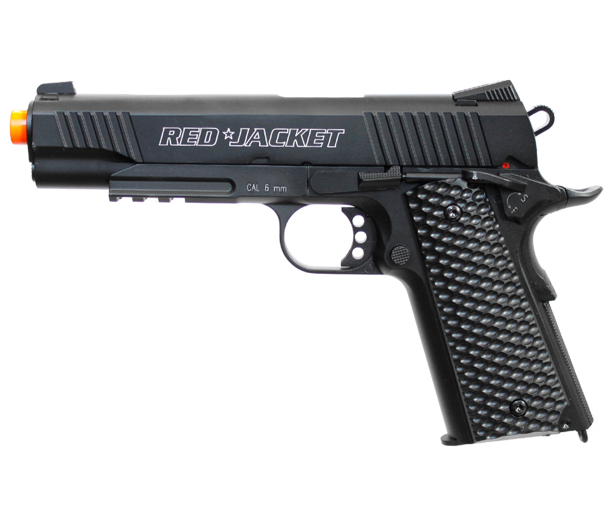 Red Jacket Firearms Full Metal 1911 A1 Co2 Gas Blowback Airsoft Pistol ...