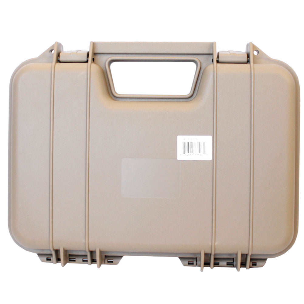 SRC 11.5" Tactical Hard Shell Pistol Case with Foam Lining - Tan ...